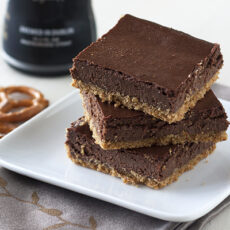 Chocolate Stout Cheesecake Bars - Handle the Heat
