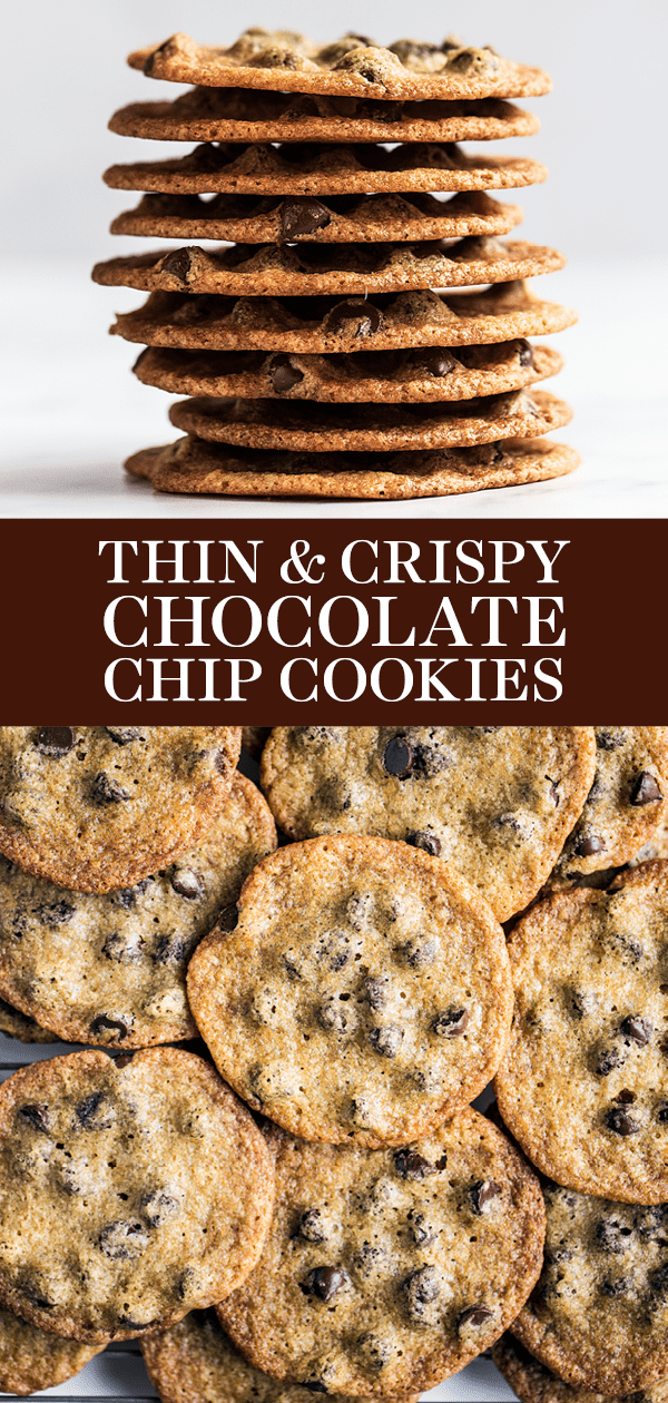 Thin and Crispy Chocolate Chip Cookies - Handle the Heat