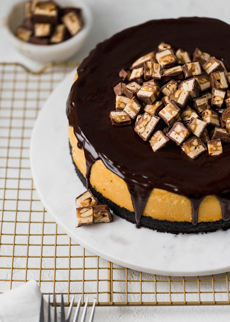 Snickers Cheesecake (Ultra Creamy & Foolproof)