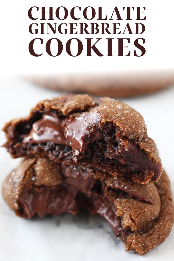 Chewy Chocolate Gingerbread Cookies - Handle the Heat