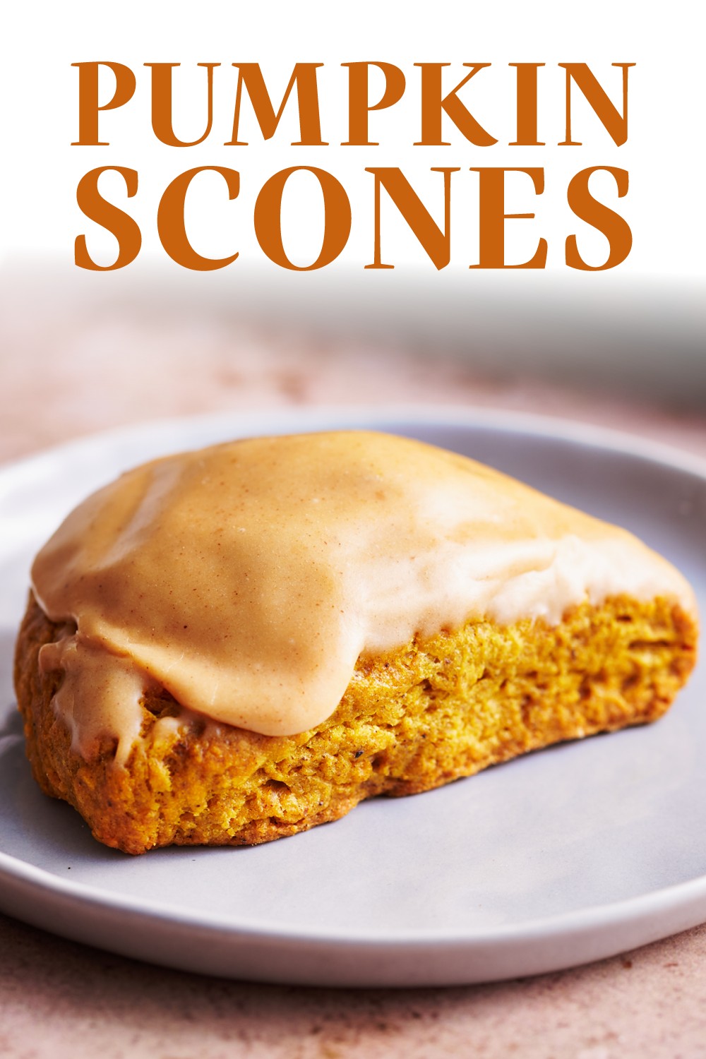 Easy Pumpkin Scones Recipe with Pumpkin Glaze