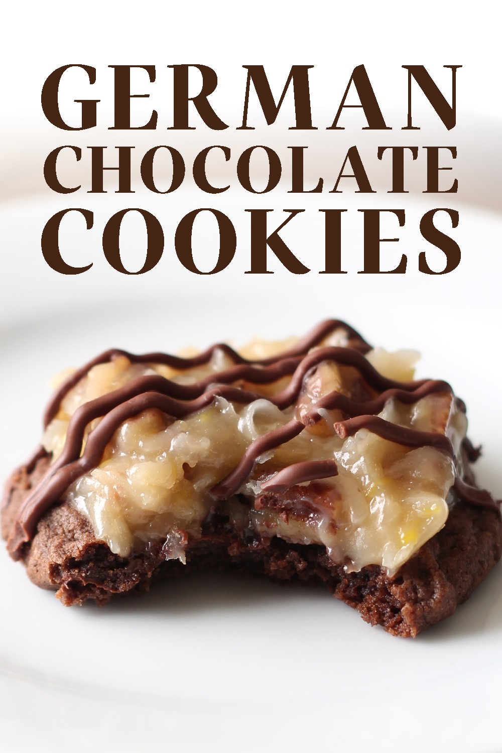 German Chocolate Cookies - Handle the Heat