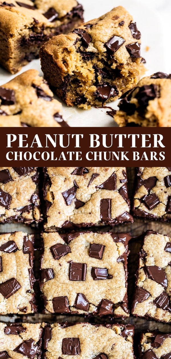 Peanut Butter Chocolate Chunk Bars - Handle the Heat
