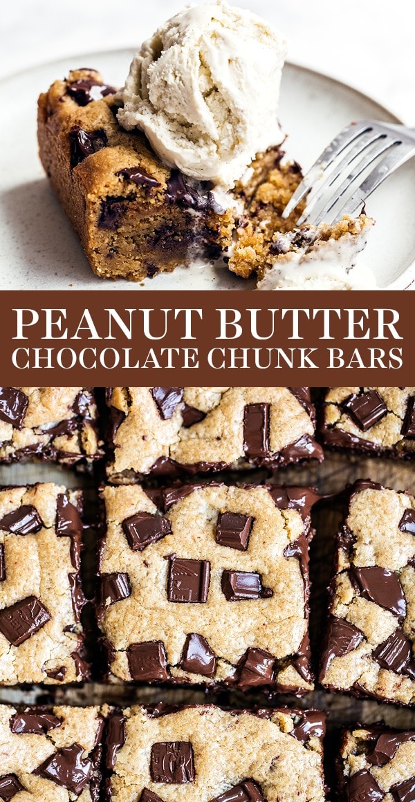 Peanut Butter Chocolate Chunk Bars - Handle the Heat