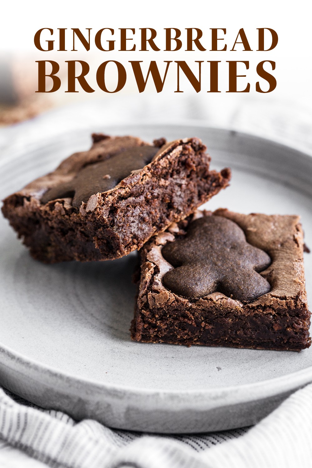 Gingerbread Brownies Recipe - Handle the Heat