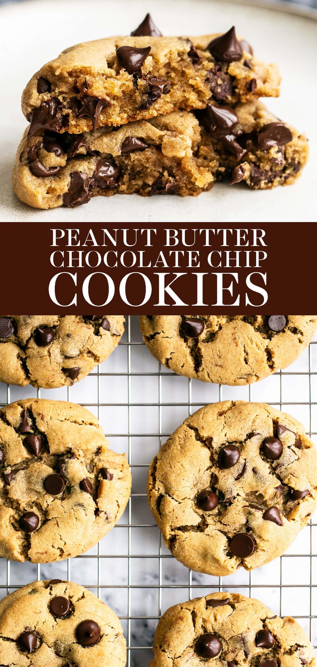 Peanut Butter Chocolate Chip Cookies - Handle the Heat