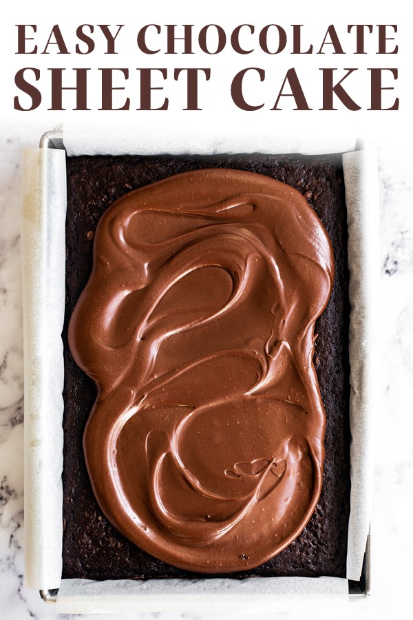 Easy Chocolate Sheet Cake Recipe - Handle the Heat
