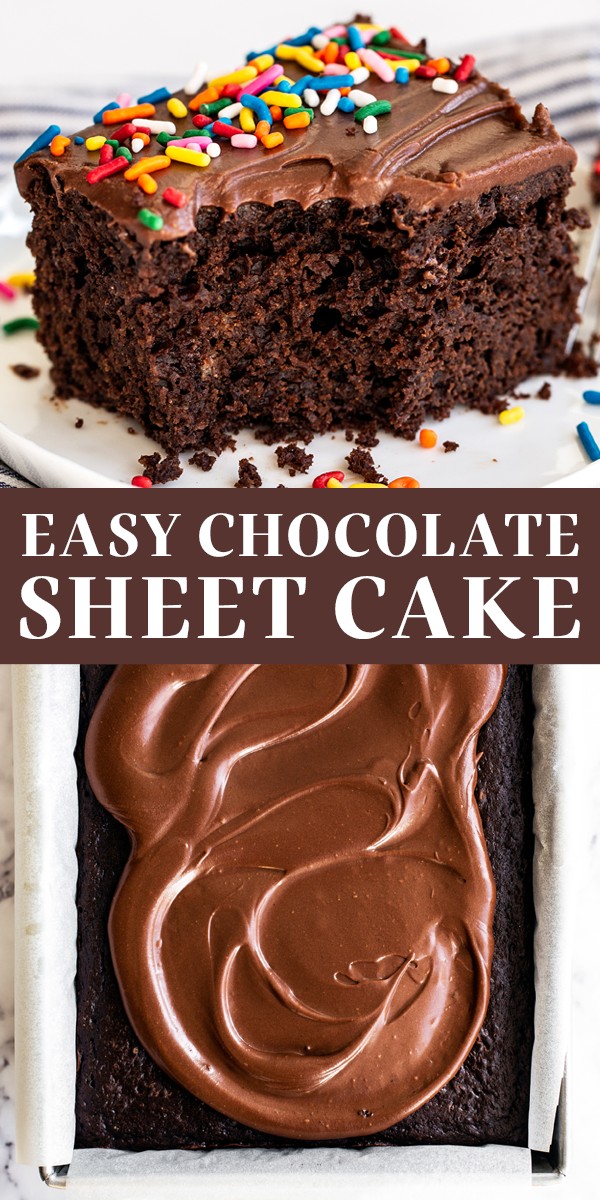 Easy Chocolate Sheet Cake Recipe Handle The Heat