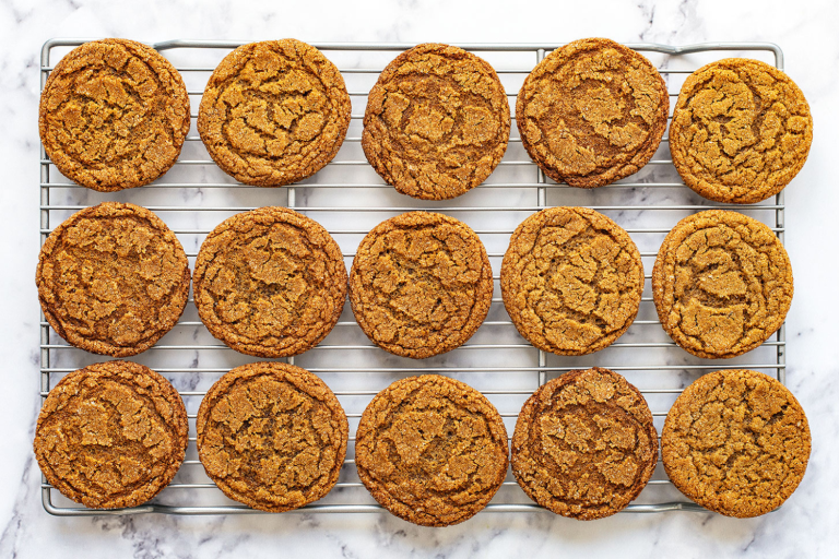 Crispy Gingersnaps | Ginger Snap Cookie Recipe - Handle the Heat