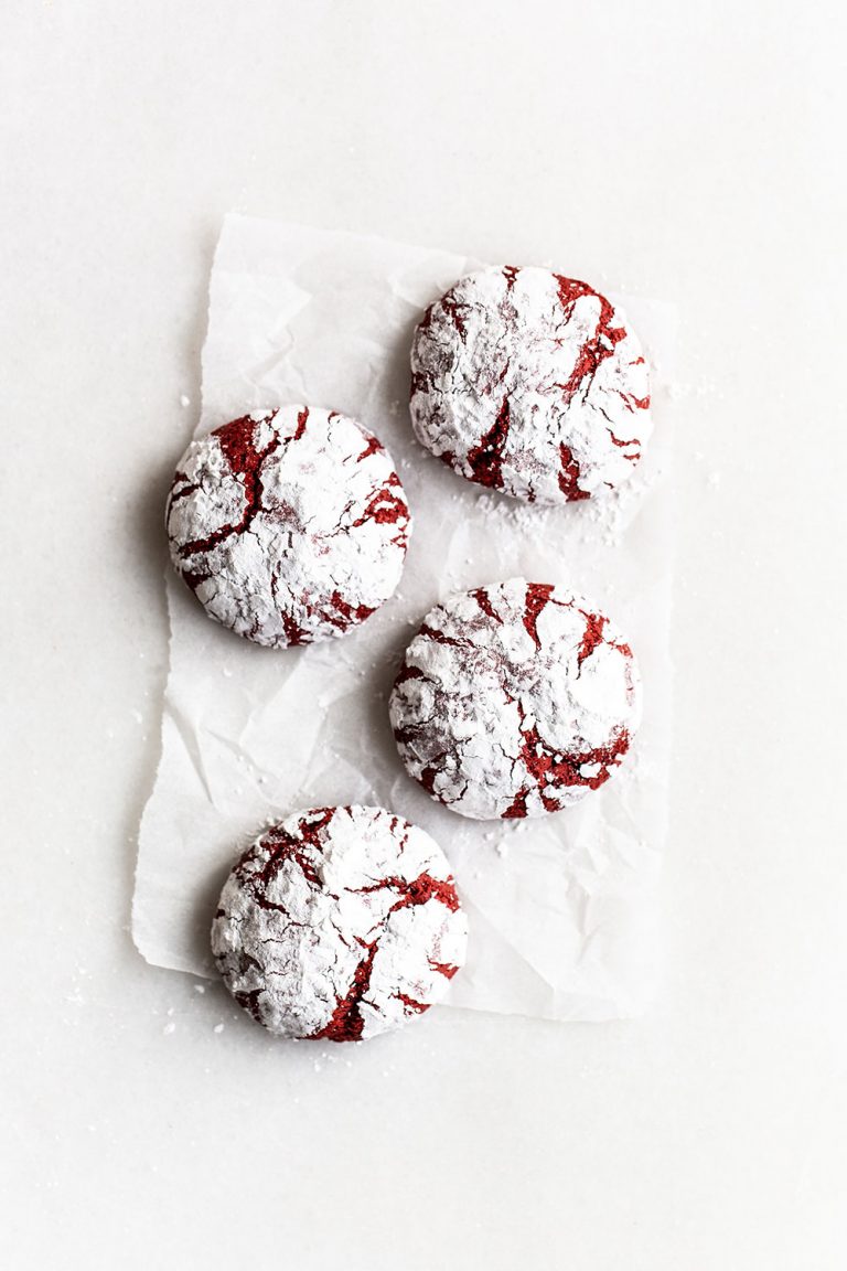 Red Velvet Crinkle Cookies - Handle the Heat
