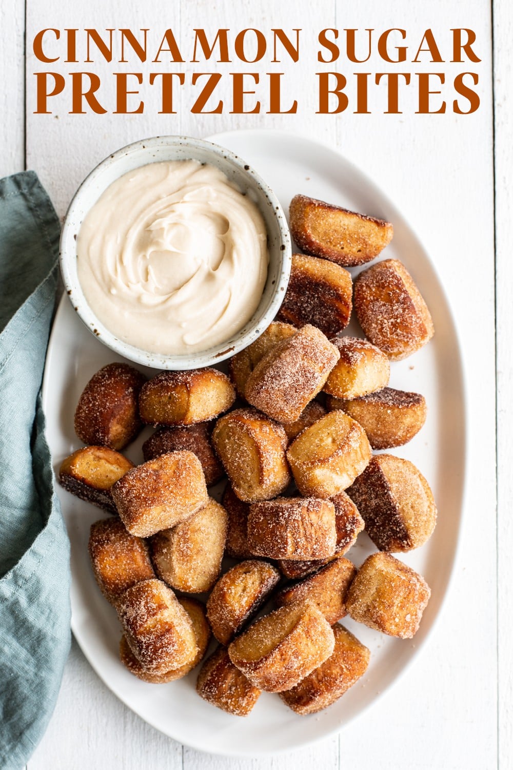 Homemade Cinnamon Sugar Pretzel Bites - Handle the Heat
