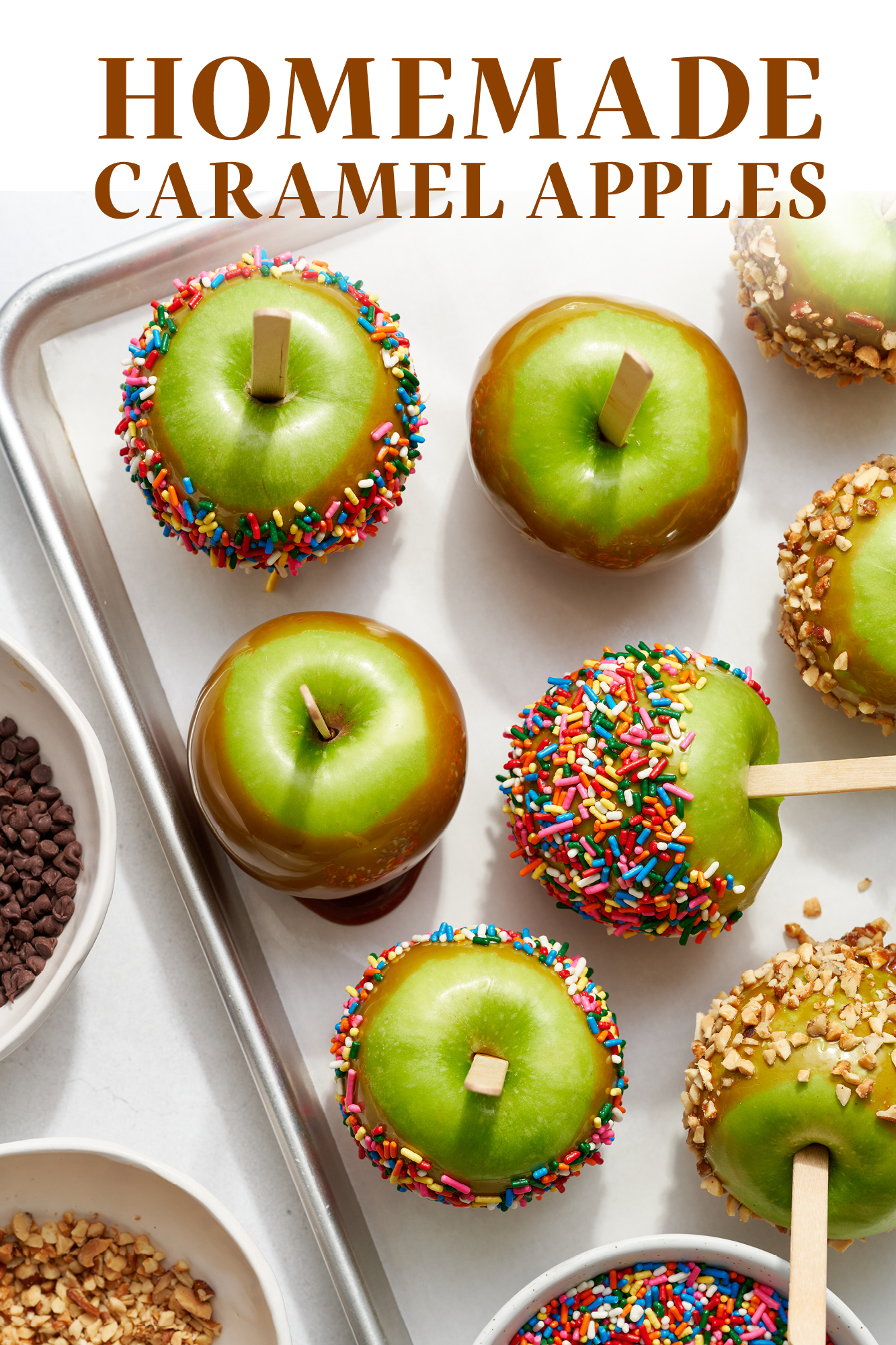 How to Make Caramel Apples (Topping Ideas!) - Handle the Heat