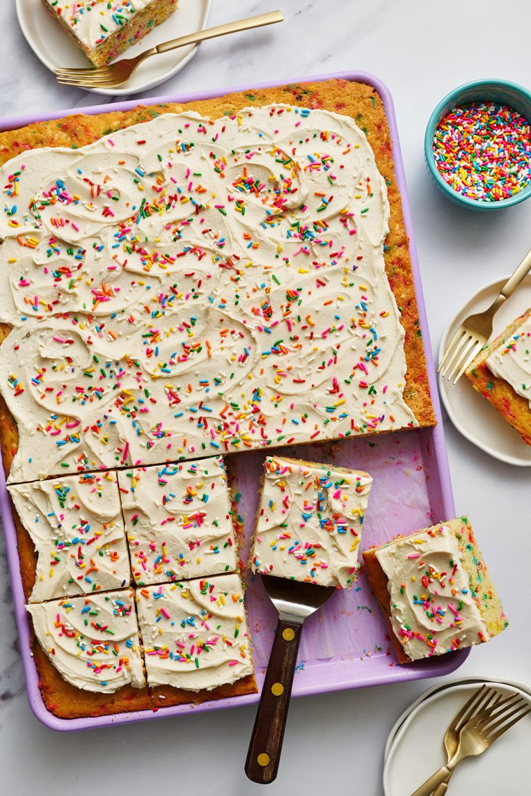 Funfetti Sheet Cake - Handle the Heat