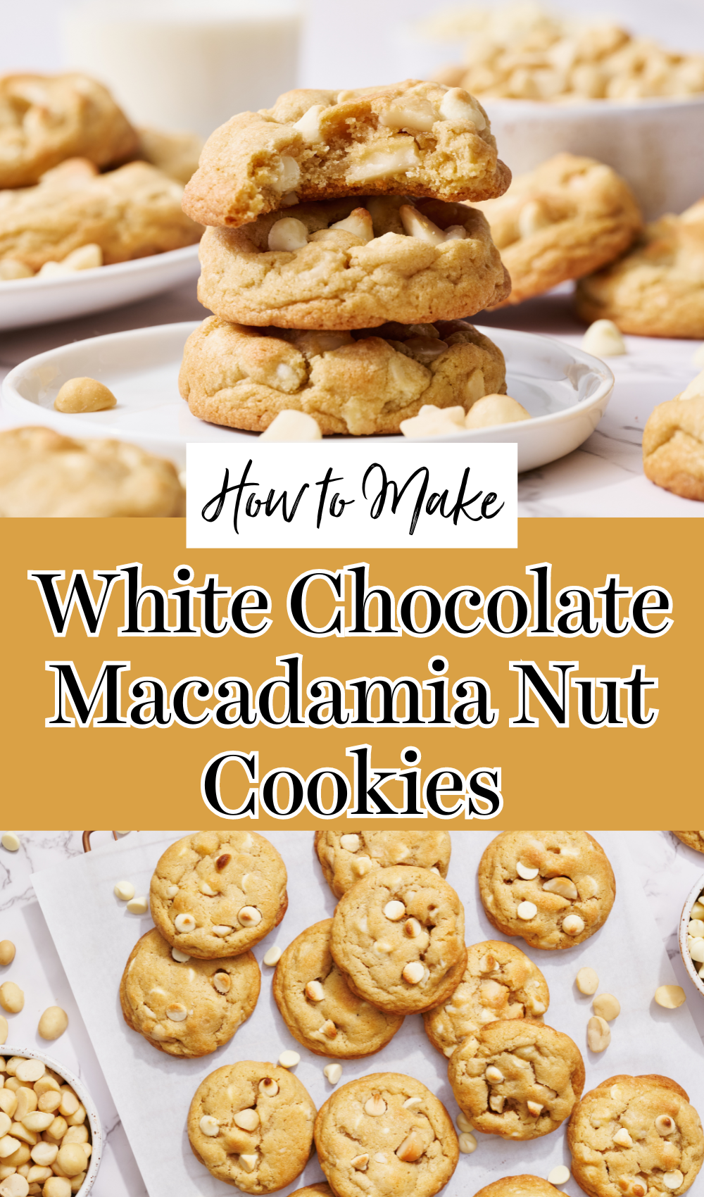 White Chocolate Macadamia Nut Cookies - Quick & Easy!