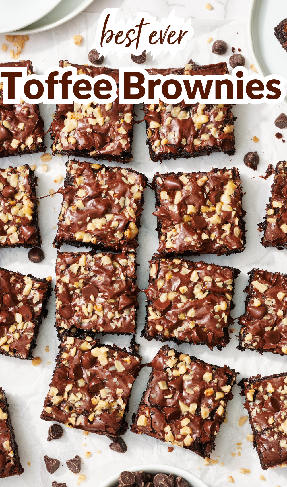 Toffee Brownies - Handle the Heat
