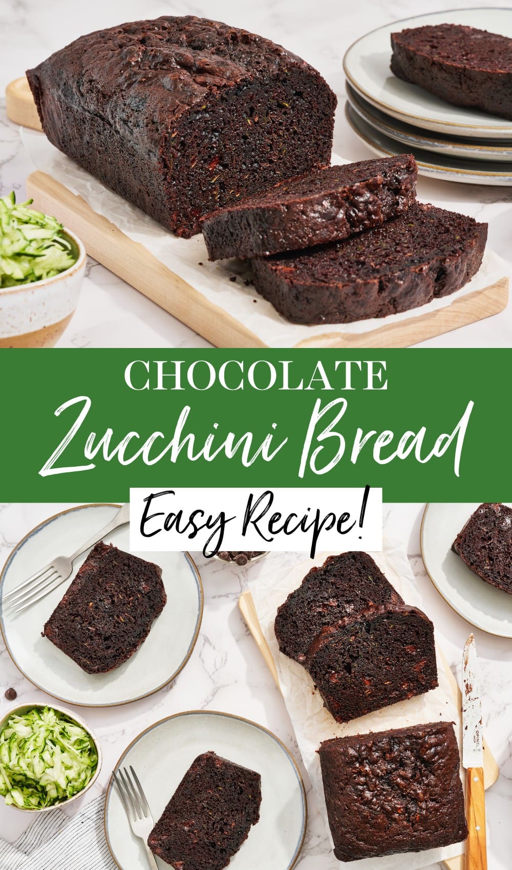Chocolate Zucchini Bread - Handle the Heat