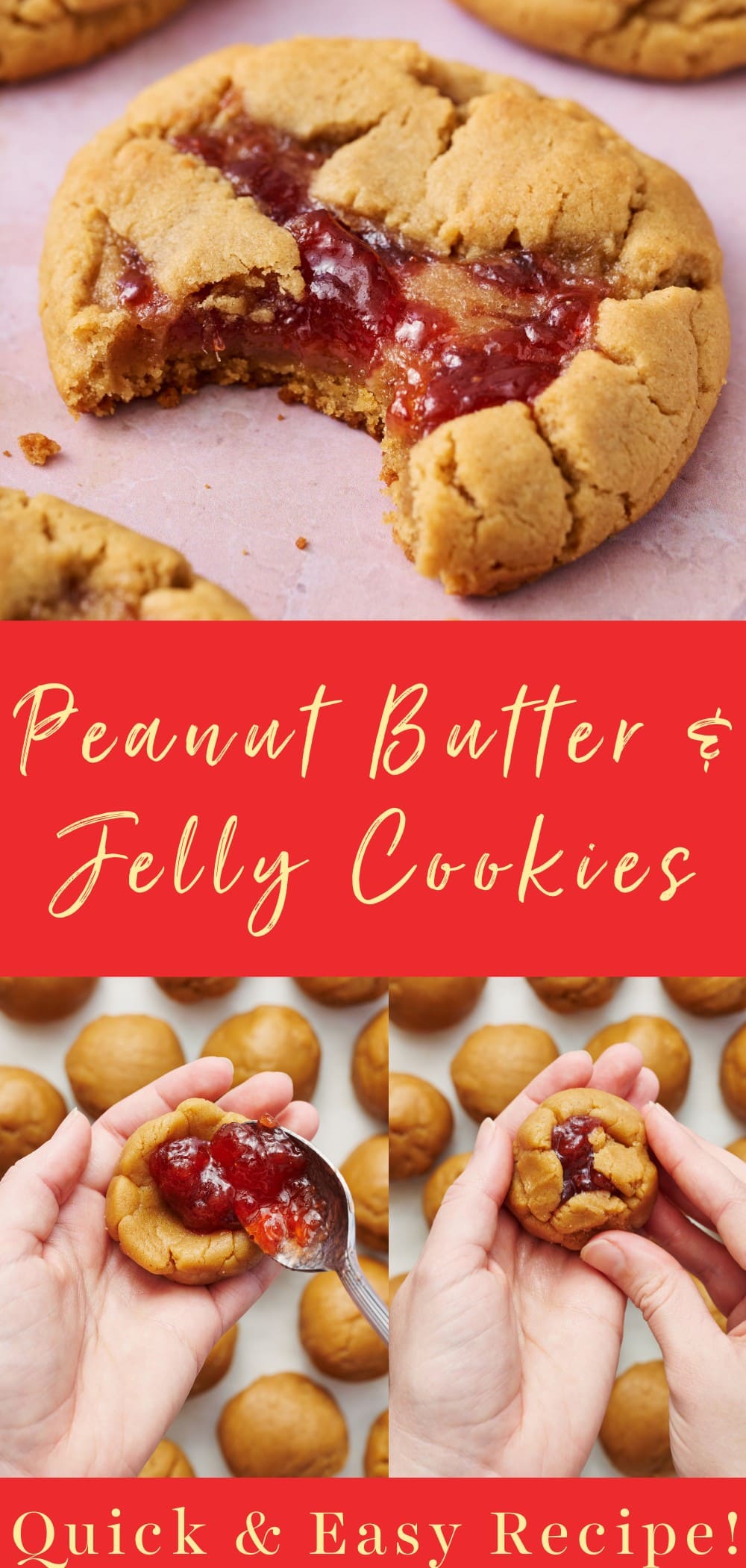 Peanut Butter & Jelly Cookies
