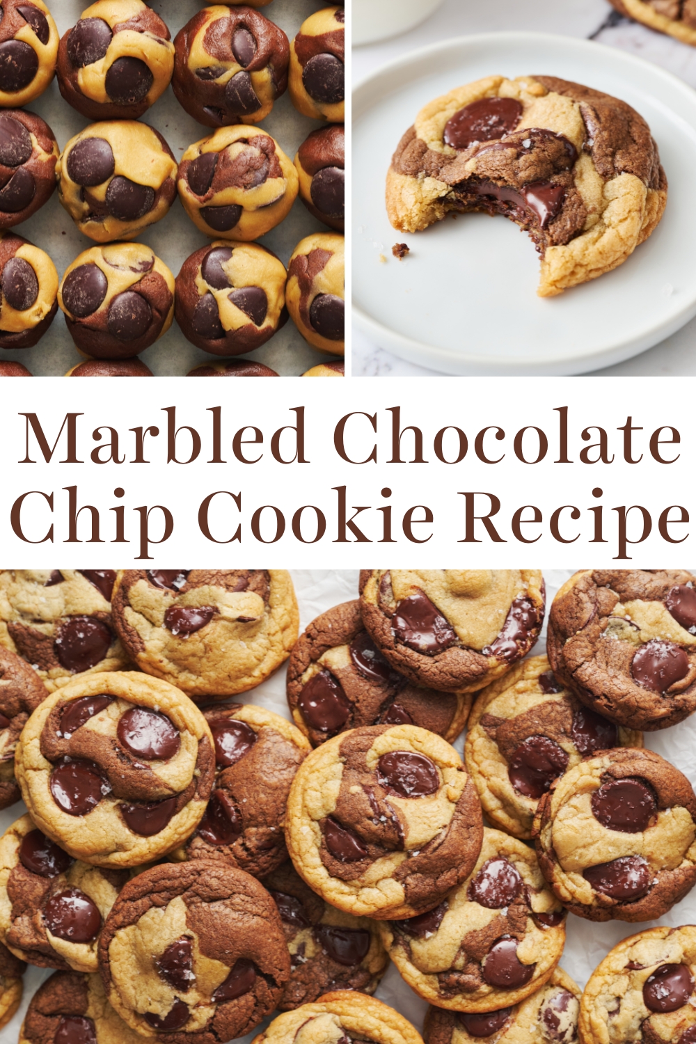 Marbled Chocolate Chip Cookies - Handle the Heat