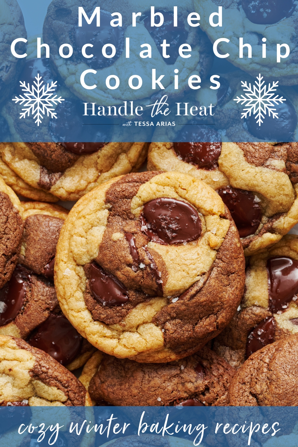 Marbled Chocolate Chip Cookies - Handle the Heat