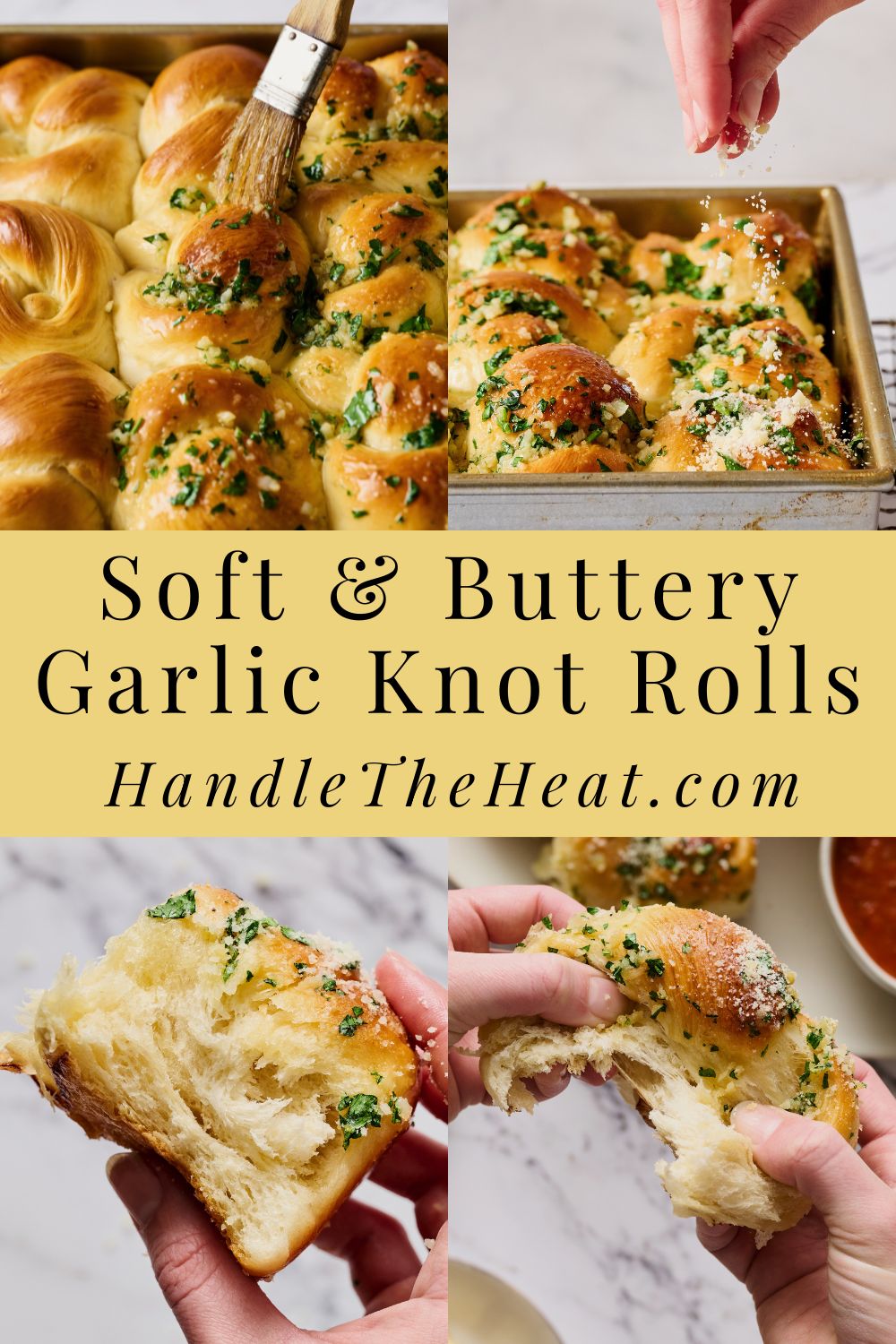 Garlic Knot Rolls - Handle the Heat
