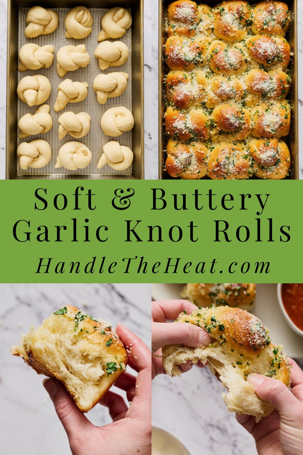 Garlic Knot Rolls - Handle the Heat