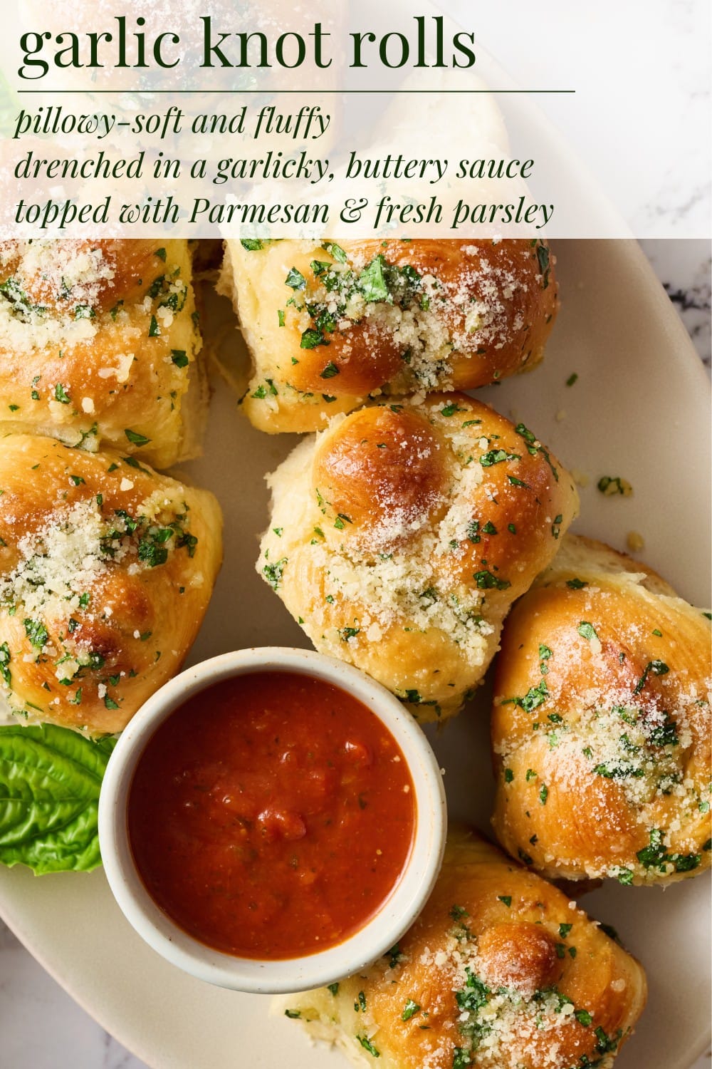 Garlic Knot Rolls - Handle the Heat