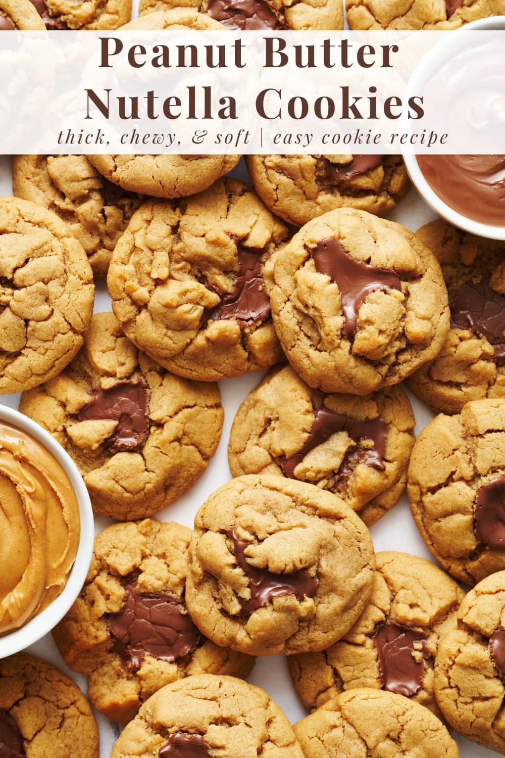 Peanut Butter Nutella Cookies - Handle the Heat