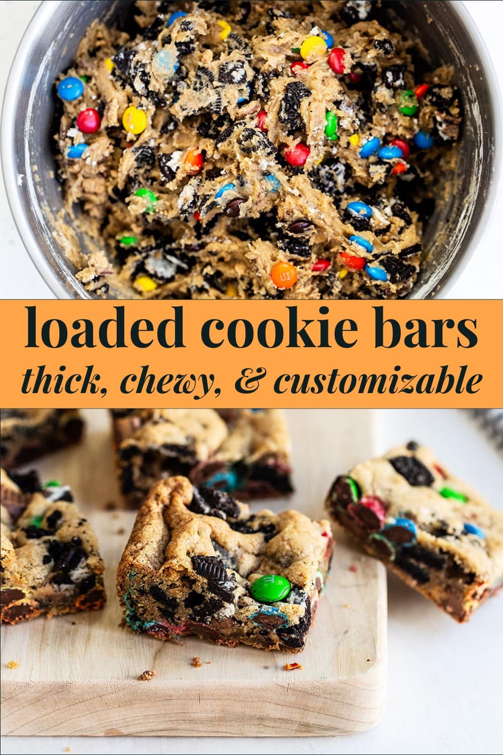 Halloween Candy Cookies | Loaded Cookie Bars