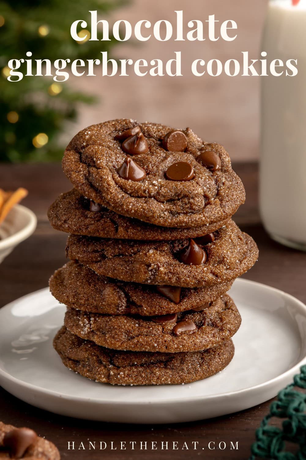 Chewy Chocolate Gingerbread Cookies - Handle the Heat