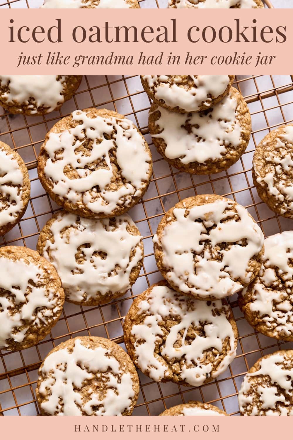 Easy Iced Oatmeal Cookies