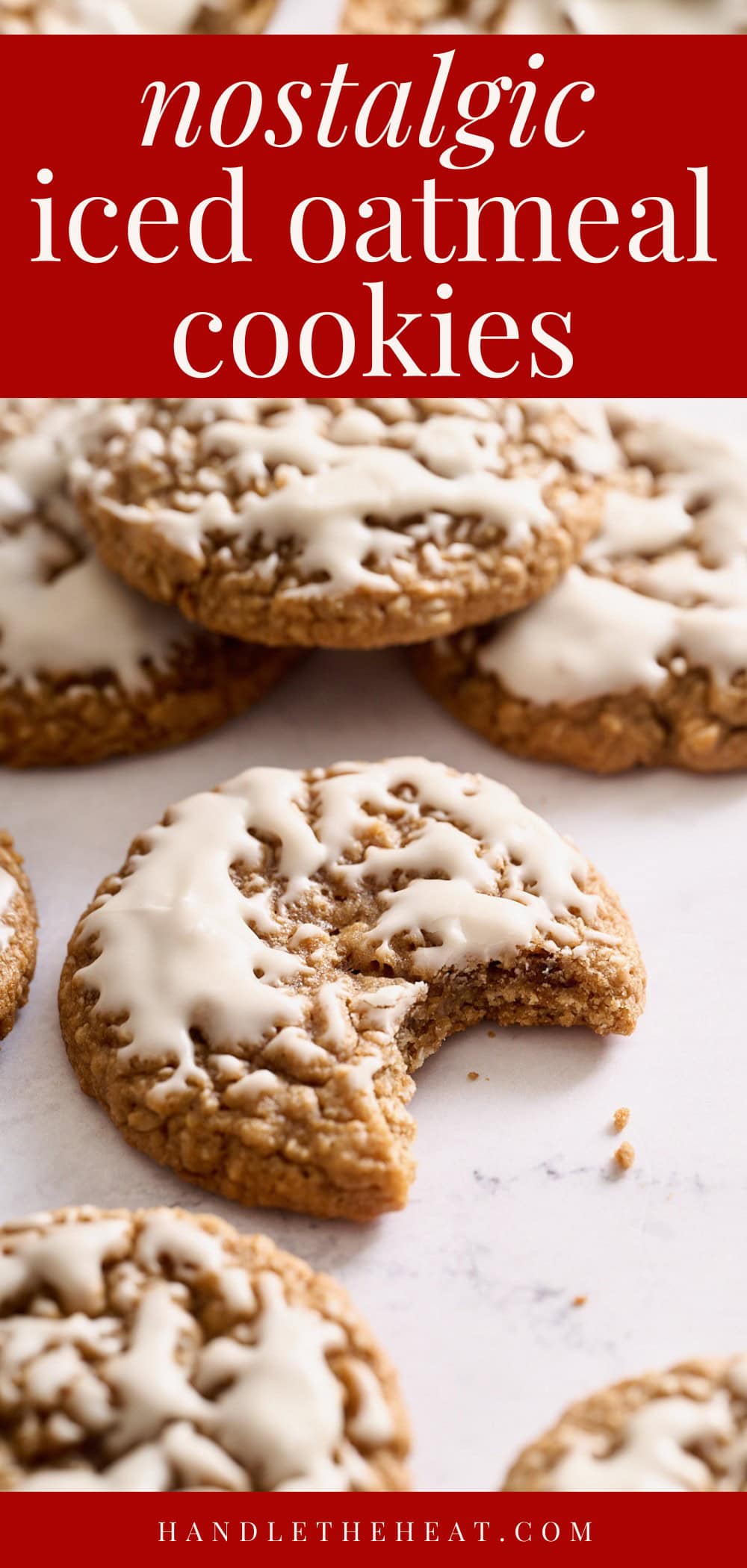 Easy Iced Oatmeal Cookies