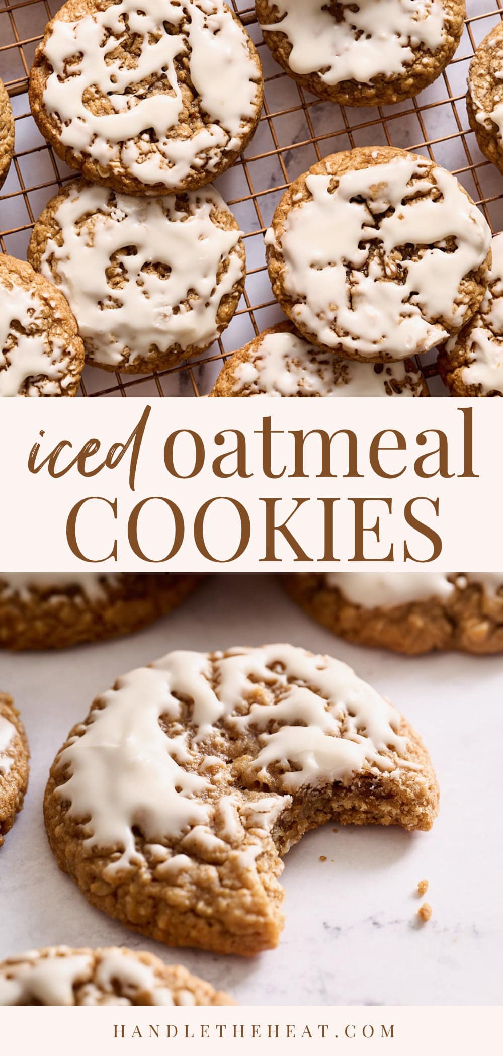 Easy Iced Oatmeal Cookies