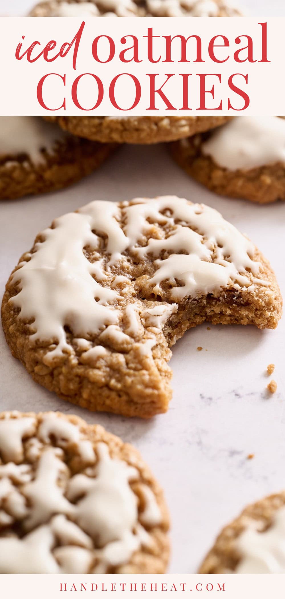Easy Iced Oatmeal Cookies