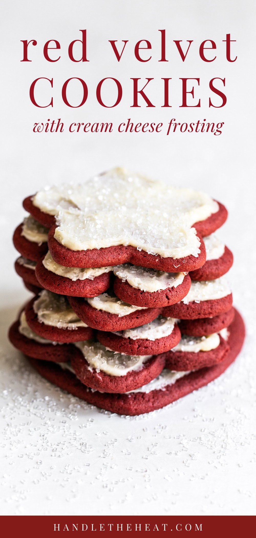 Red Velvet Sugar Cookies - Handle the Heat
