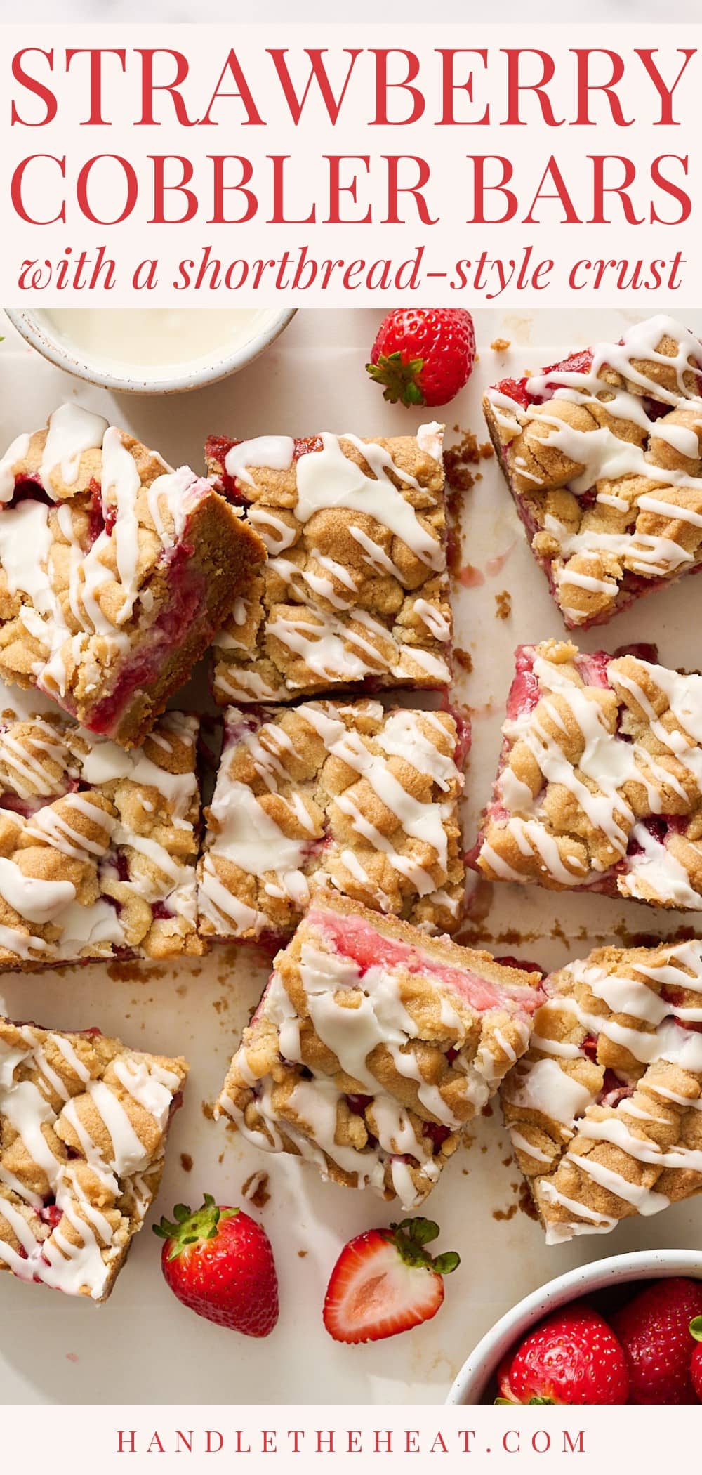 Strawberry Cobbler Bars (Quick & Easy)